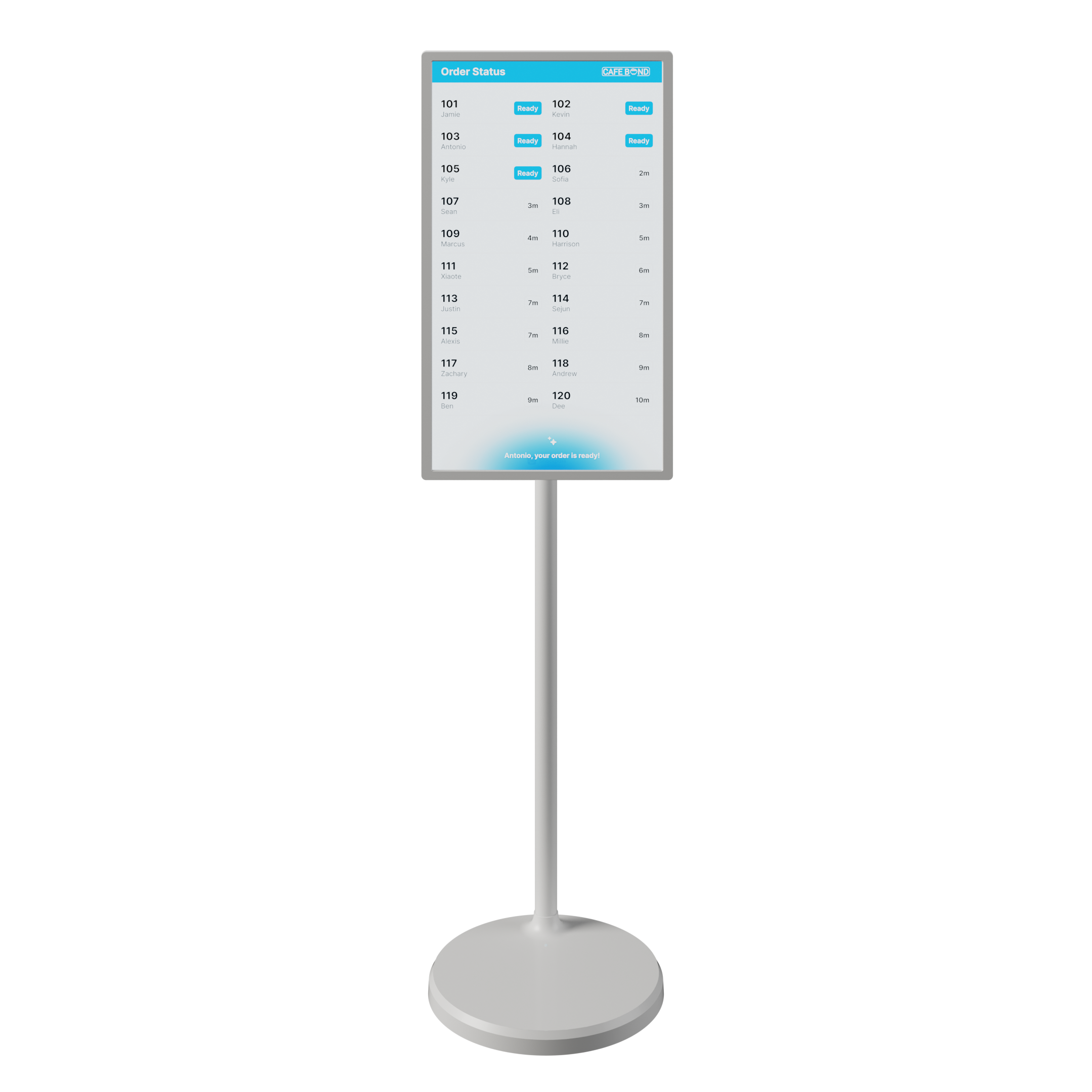 Customer Pickup Screen – Snackpass for Restaurants