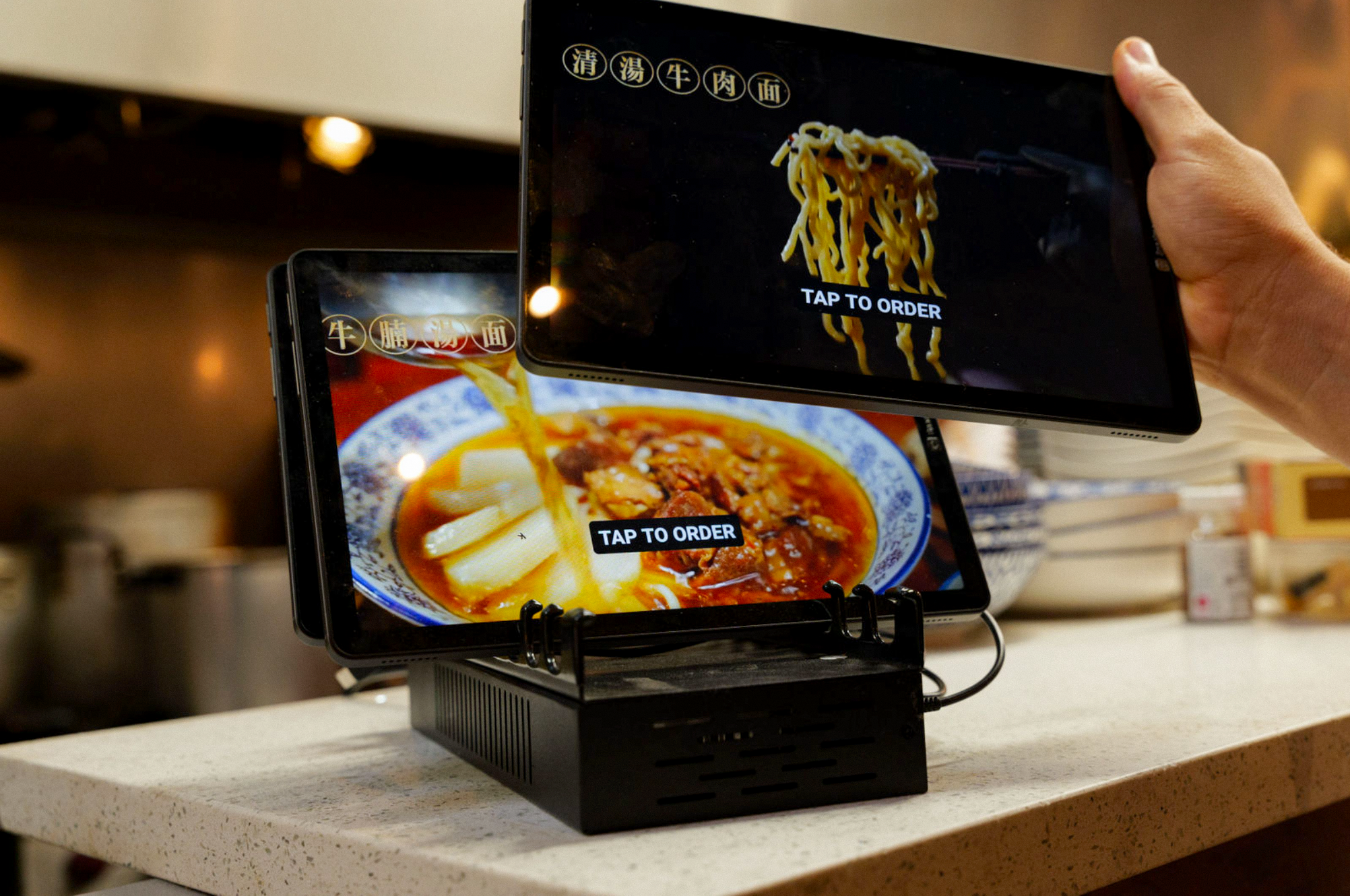 Charging Station for Tableside Tablets – Snackpass